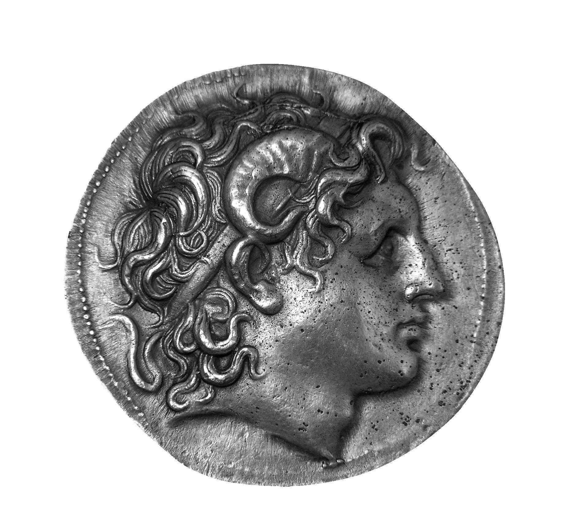 CABEZA ROMANA DE MÁRMOL DE ZEUS-SERAPIS