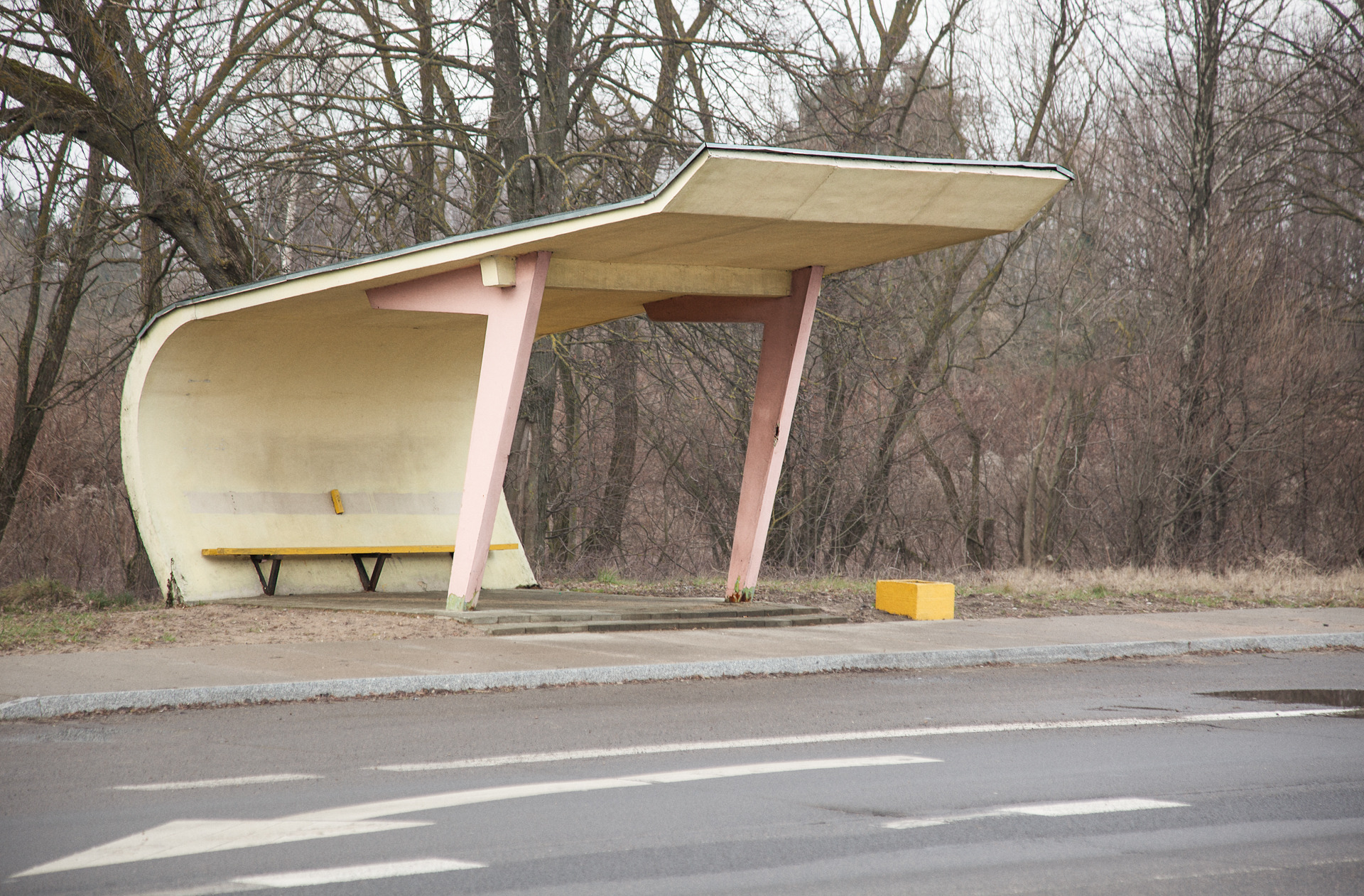 Soviet bus stops as seen by Christopher Herwig