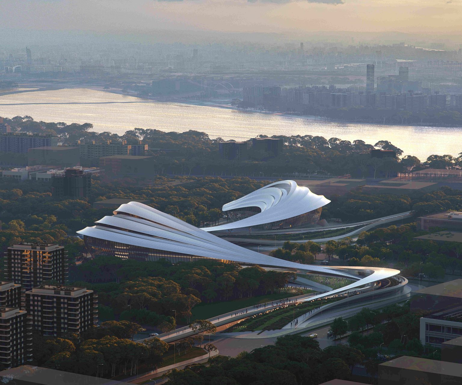 Los diseños en espiral de Zaha Hadid llegan a China