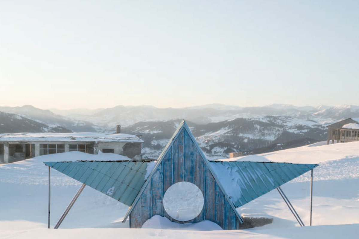 SOVIET BUS STOPS THROUGH THE EYE OF CHRISTOPHER HERWIG