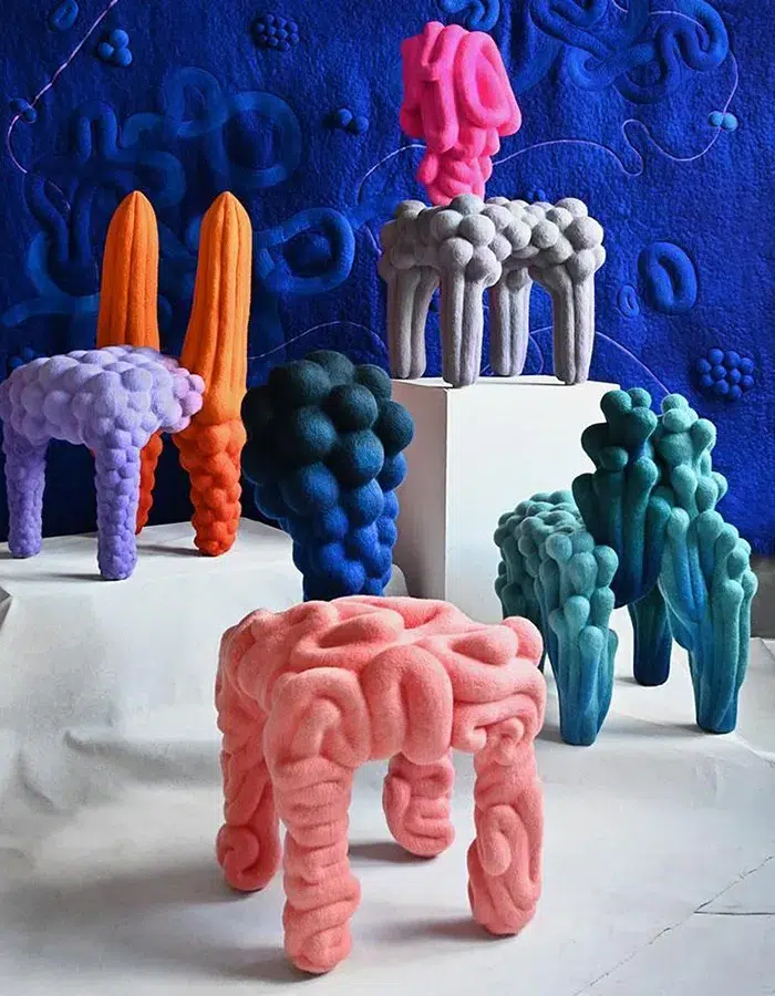 Liam Lee's biomorphic seats